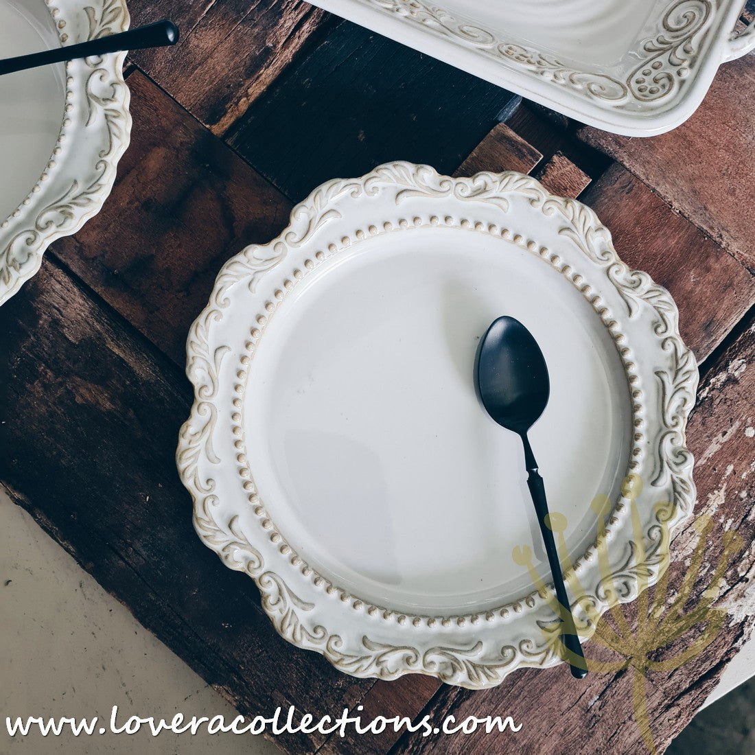 *RESTOCKED* Victorian White Dinnerware